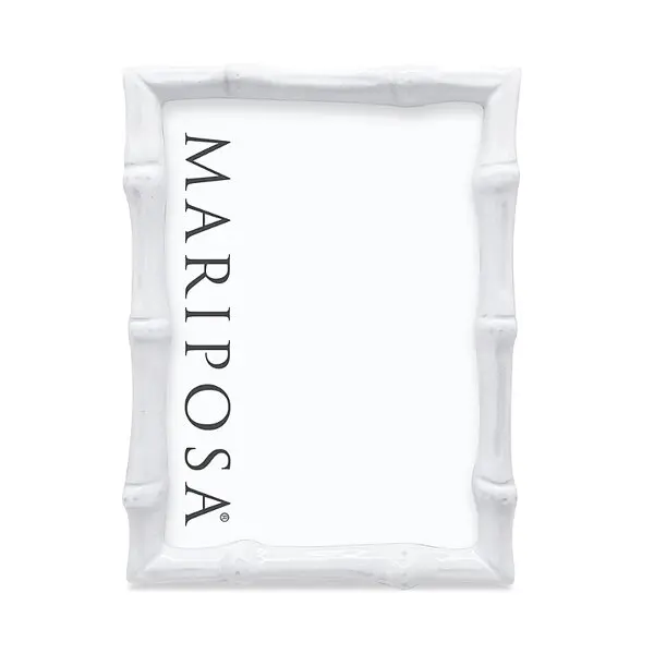MARIPOSA Bamboo Picture Frame, 5 X 7 - White