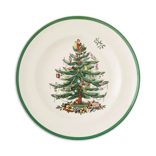 SPODE Christmas Tree 4-piece Dinnerware Place Setting - No Color