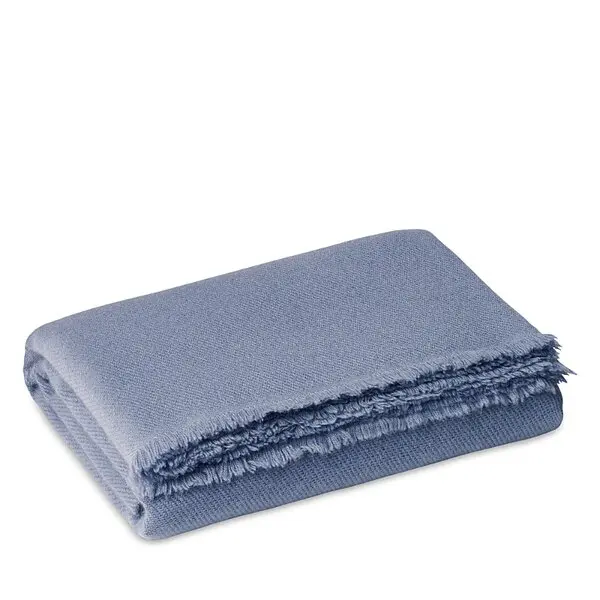 Aerin Cashmere Throw - Nordic Blue