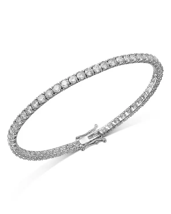 Bloomingdale'S Diamond Tennis Bracelet 5.0 Tcw In 14k Gold - White