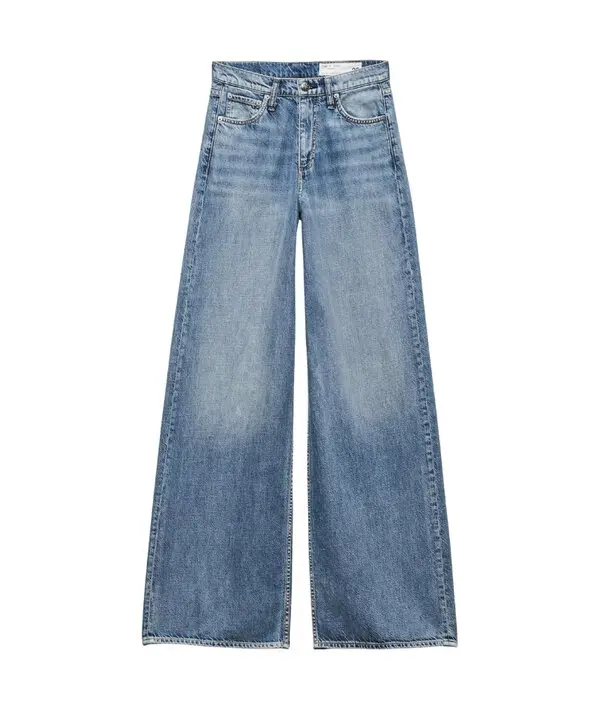 Rag & Bone Featherweight Sofie High Rise Wide Leg Jeans