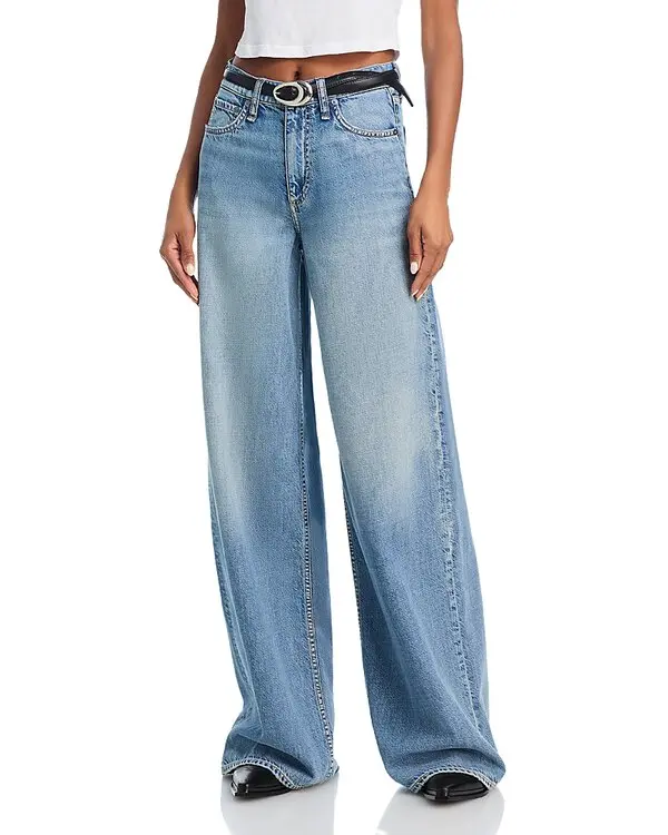 Rag & Bone Featherweight Sofie High Rise Wide Leg Jeans