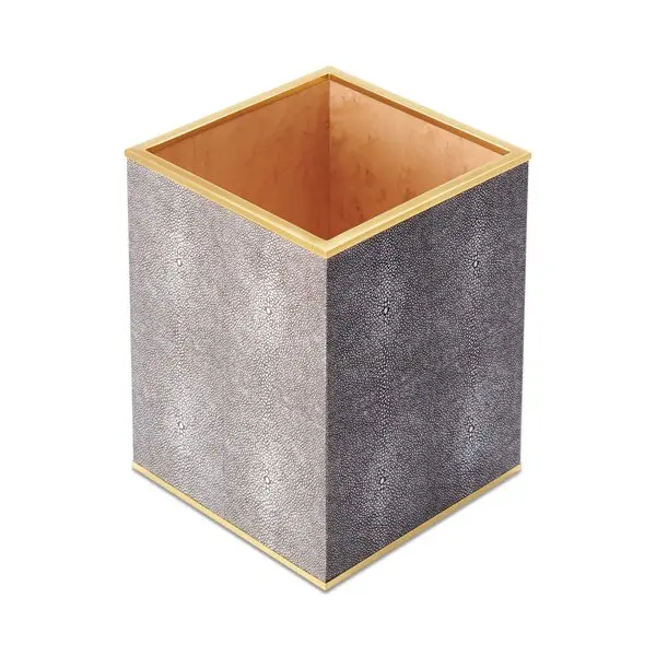 Aerin Faux Shagreen Waste Basket
