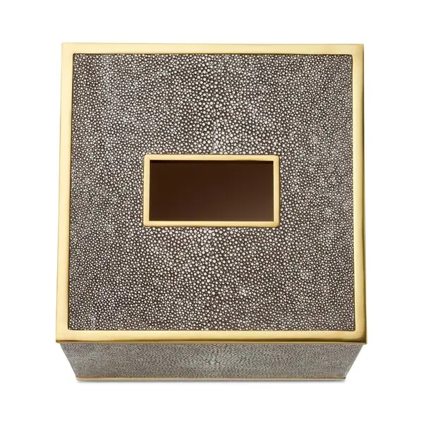 Aerin Faux Shagreen Tissue Box Cover