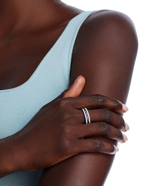 Bloomingdale'S Sapphire And Diamond Band