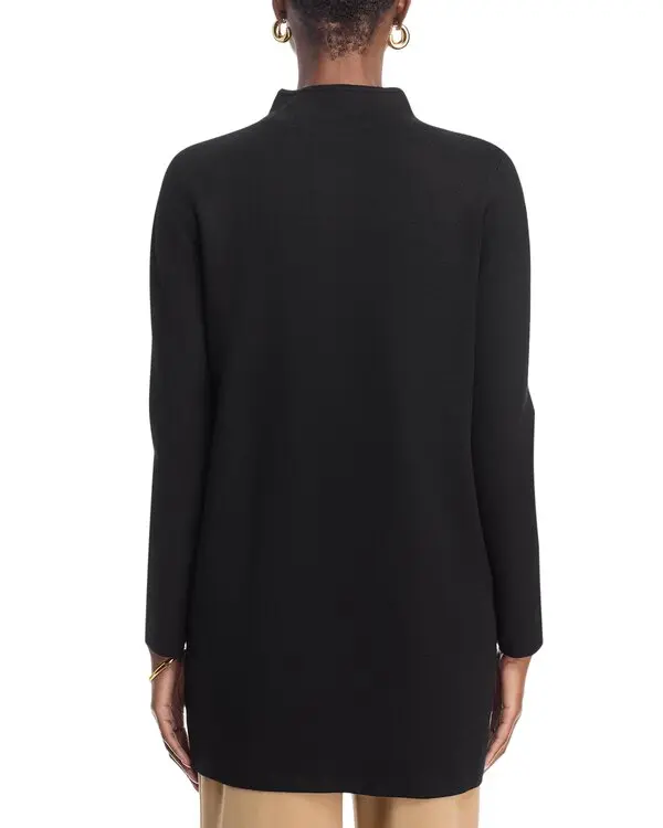 T Tahari Funnel Neck Long Coat