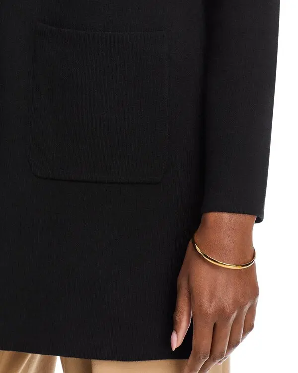 T Tahari Funnel Neck Long Coat