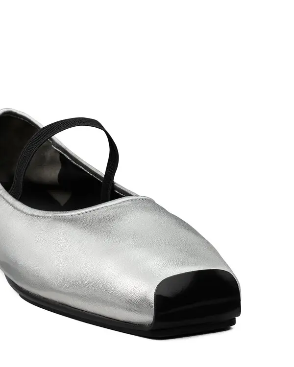 Tory Burch Runway Ballet Flats - Silver