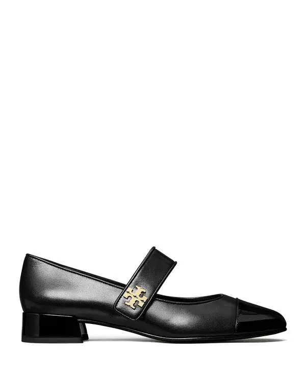 Tory Burch Cap-toe Mary Jane Flats - Perfect Black