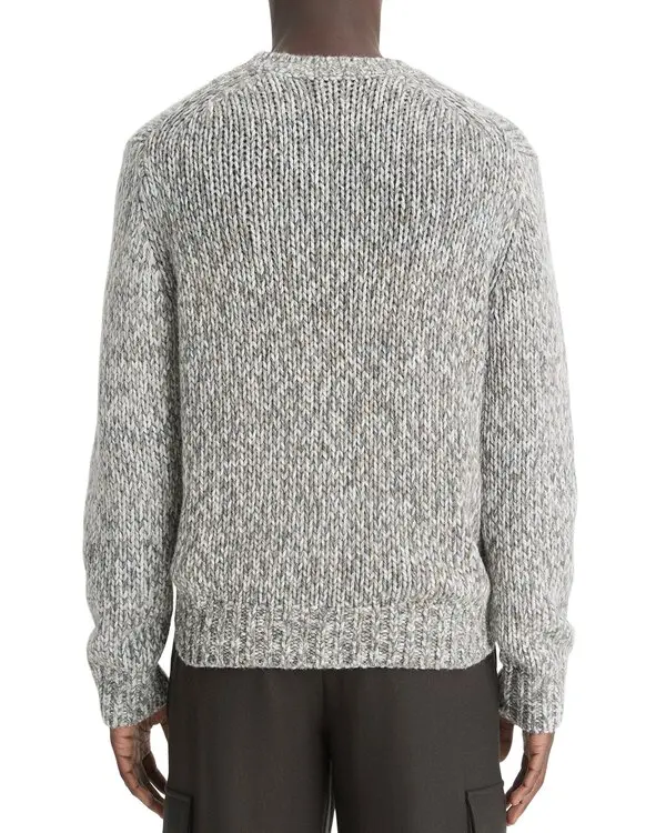 Vince Homespun Marl Sweater - Medium Heather Grey