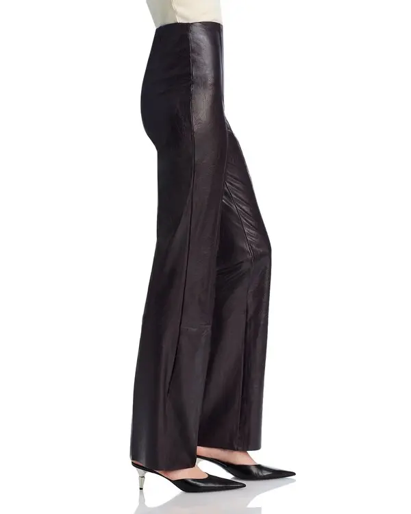 Lyssé Textured Faux Leather Trousers