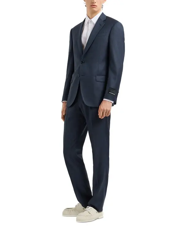 Emporio Armani G Line Regular Fit Virgin Wool Suit - Navy