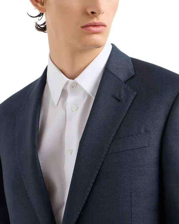 Emporio Armani G Line Regular Fit Virgin Wool Suit - Navy