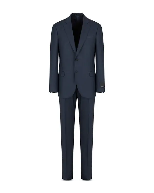 Emporio Armani G Line Regular Fit Virgin Wool Suit - Navy