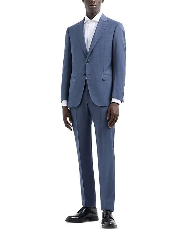 Emporio Armani Tropical Weave Wool Suit - Blue