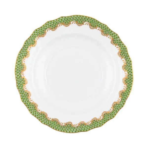 HEREND Fish Scale Salad Plate - Evergreen