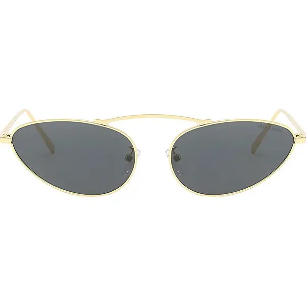 FIFTH & NINTH Daphne 60mm Polarized Cat Eye Sunglasses - Gold / Black