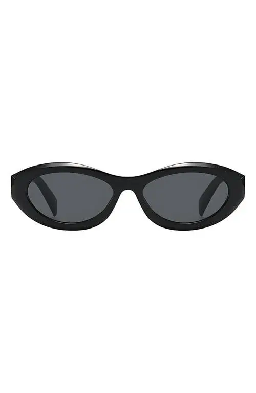 FIFTH & NINTH Leona 54mm Polarized Sunglasses - Black / Black
