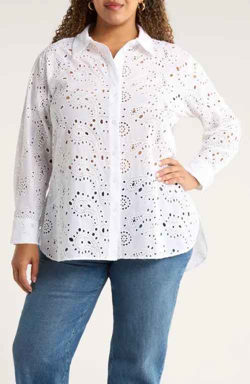 Universal Standard The Anglaise Stretch Poplin Shirt