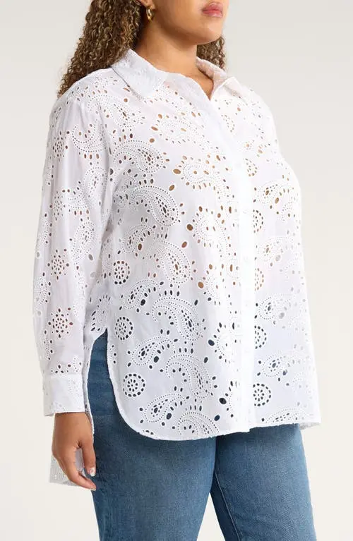 Universal Standard The Anglaise Stretch Poplin Shirt