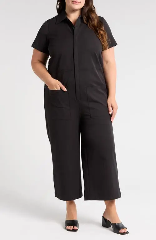 Universal Standard Kate Twill Jumpsuit - Black