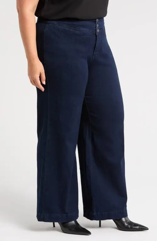 Universal Standard Charlie Sailor High Waist Straight Leg Jeans - Dark Indigo
