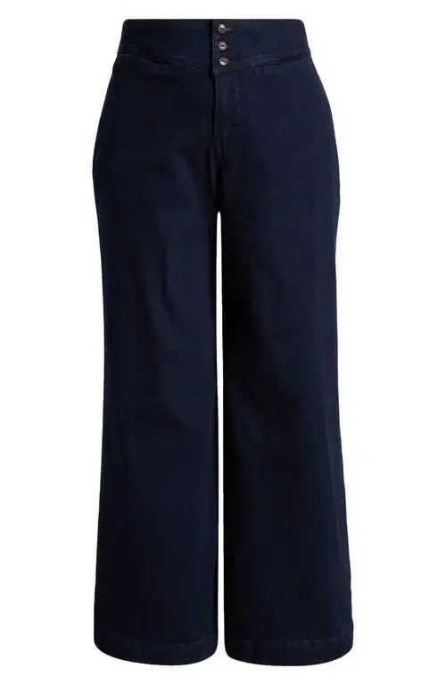 Universal Standard Charlie Sailor High Waist Straight Leg Jeans - Dark Indigo