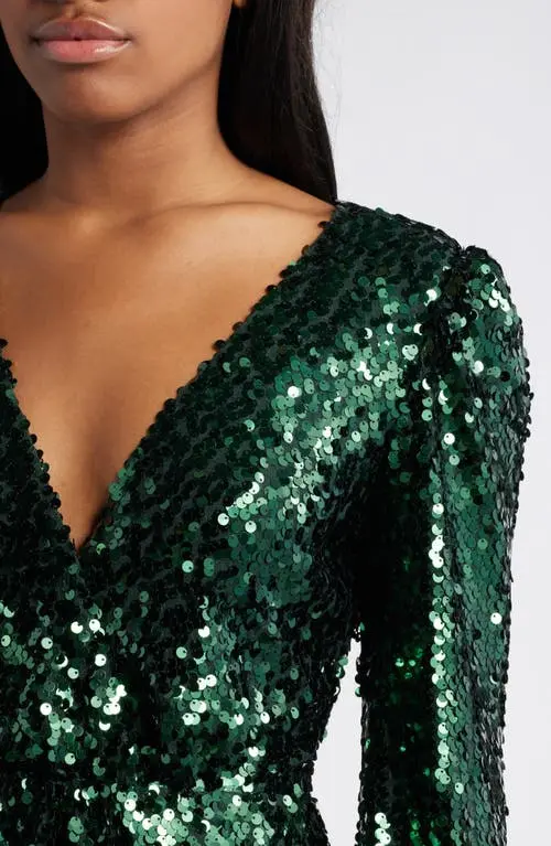 wayf carrie sequin dress Wayf | Dresses | Wayf Emma Rose Carrie Sequin Long Sleeve Minidress Small