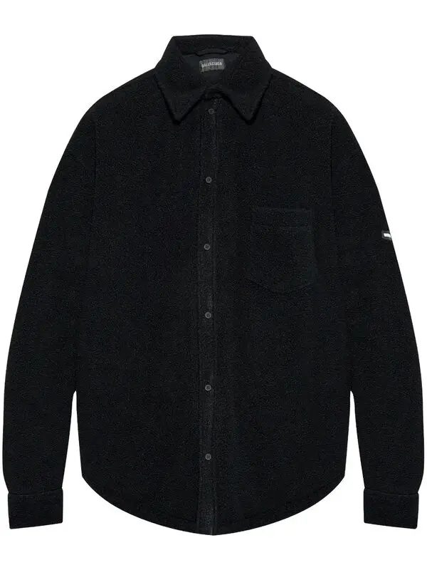 Balenciaga Brushed-finish Fleece Shirt