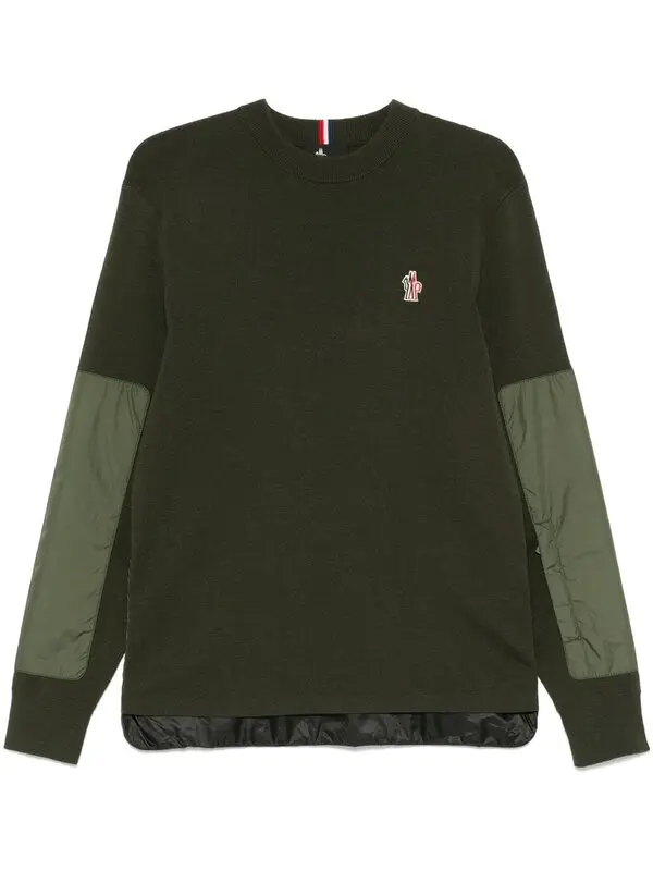 Moncler Logo-patch Sweater - Green