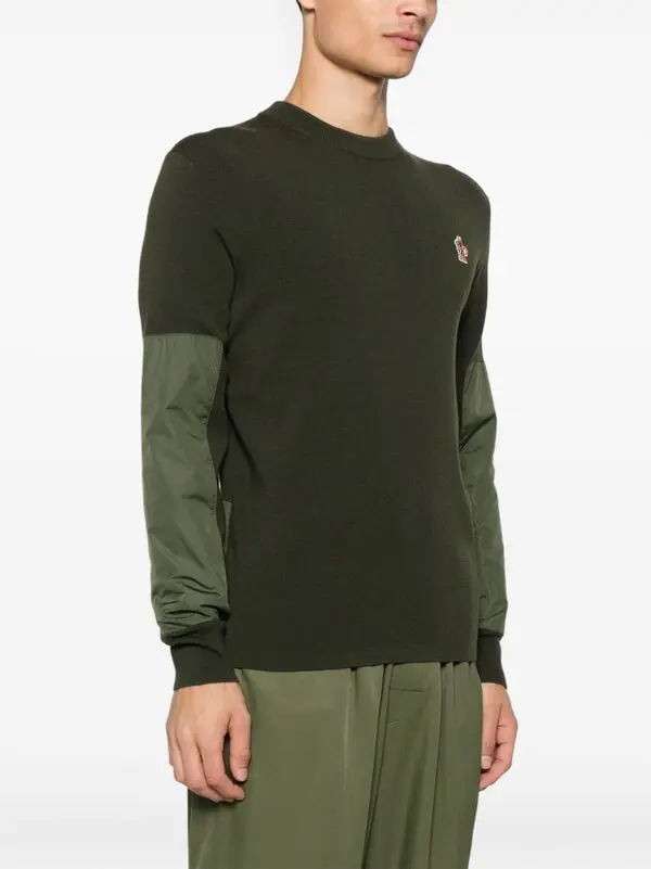 Moncler Logo-patch Sweater - Green
