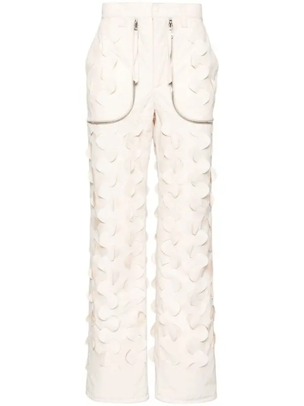 JUNTAE KIM Laser-slashed Padded Trousers