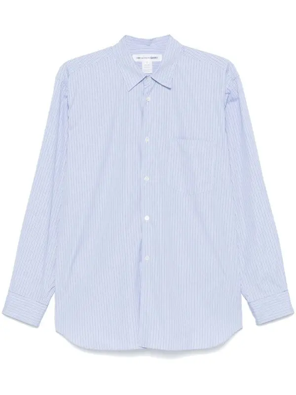 Comme Des Garçons Striped Shirt - Blue