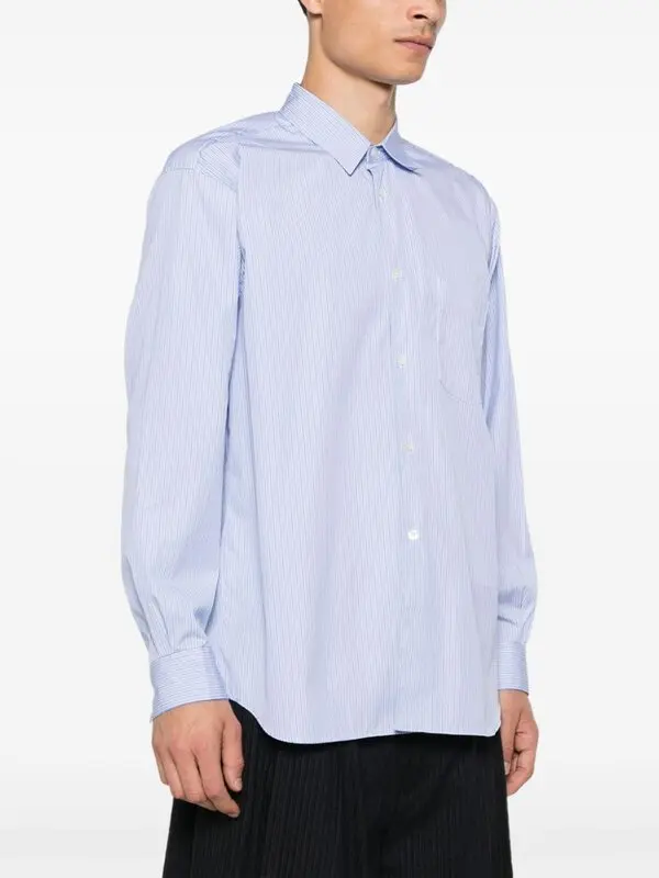 Comme Des Garçons Striped Shirt - Blue