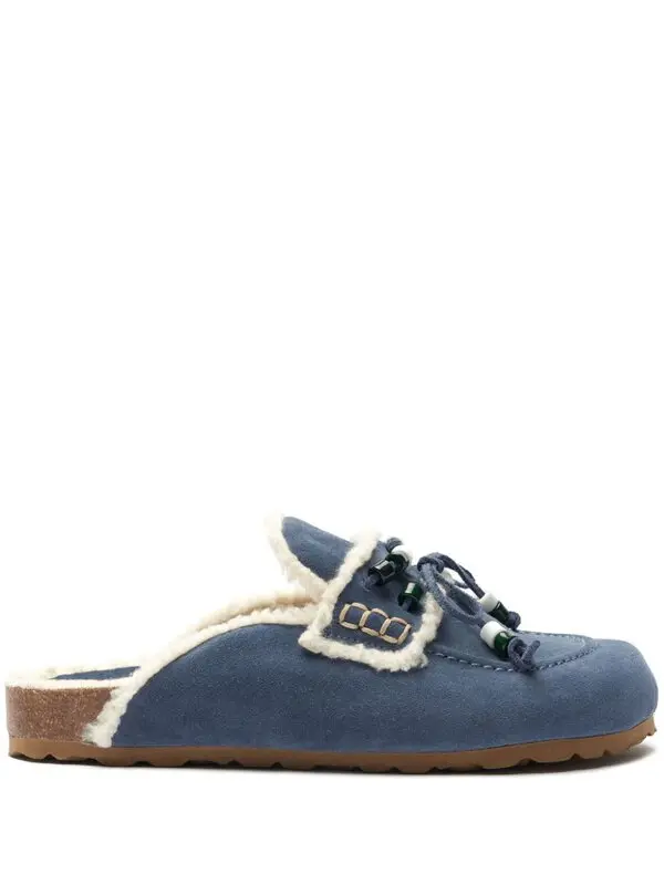 SCAROSSO Gita Mules - Blue