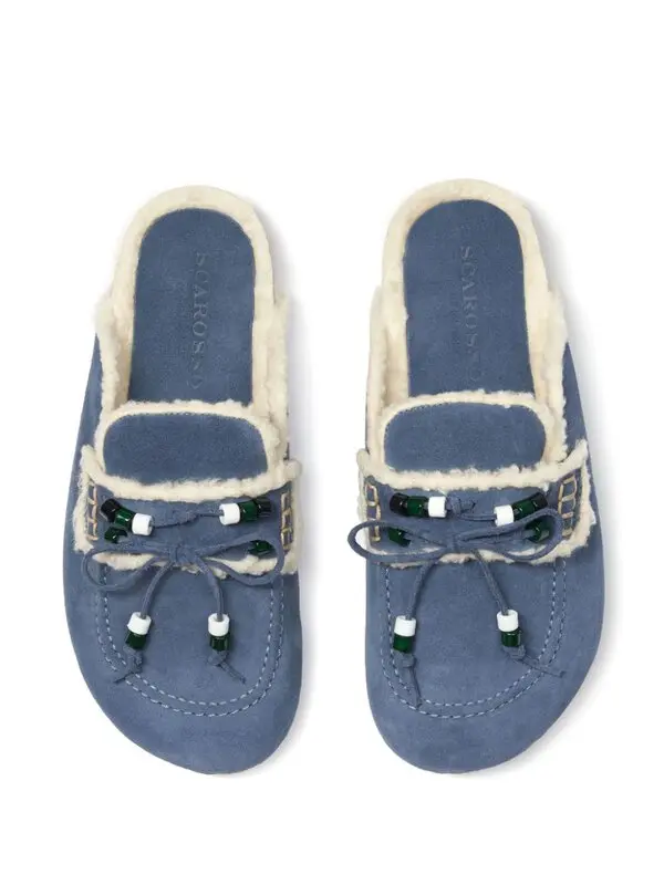 SCAROSSO Gita Mules - Blue
