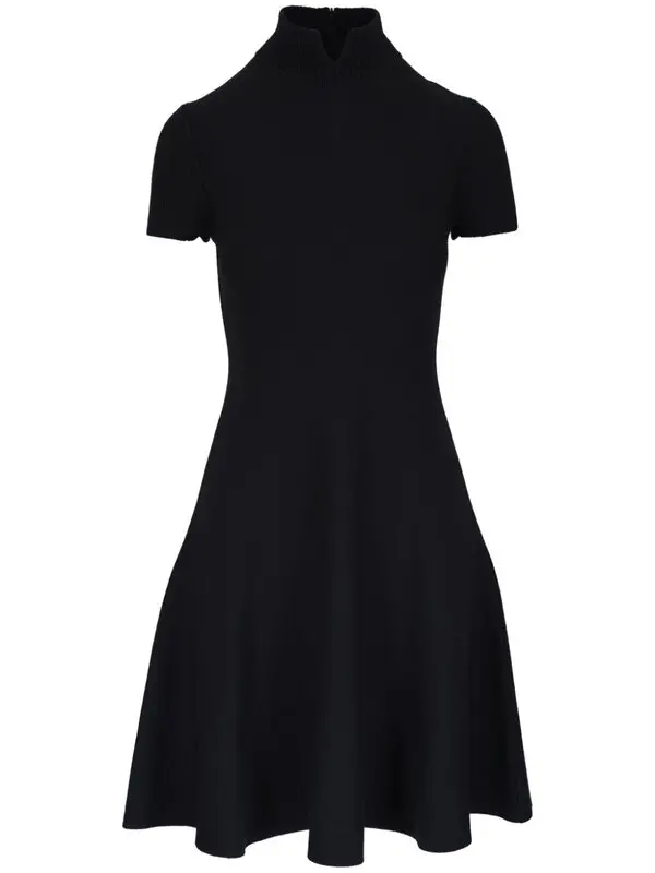 Akris Knitted Mini Dress In Black - 50% Off | Editorialist