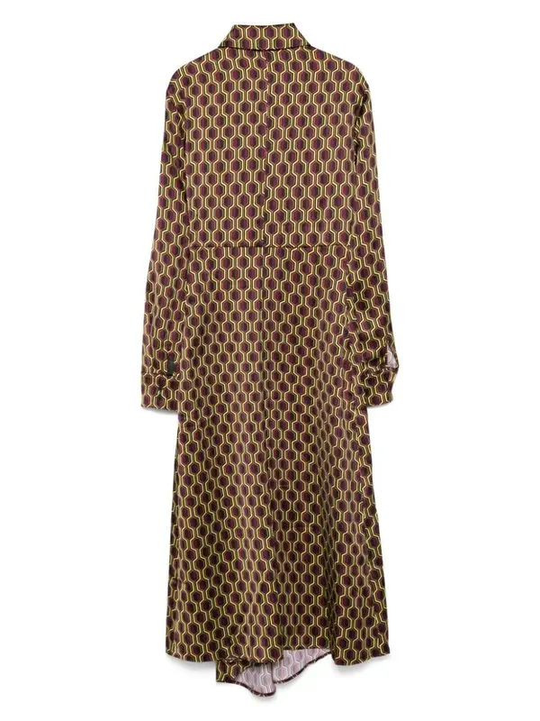 Hugo Geometric-pattern Midi Dress