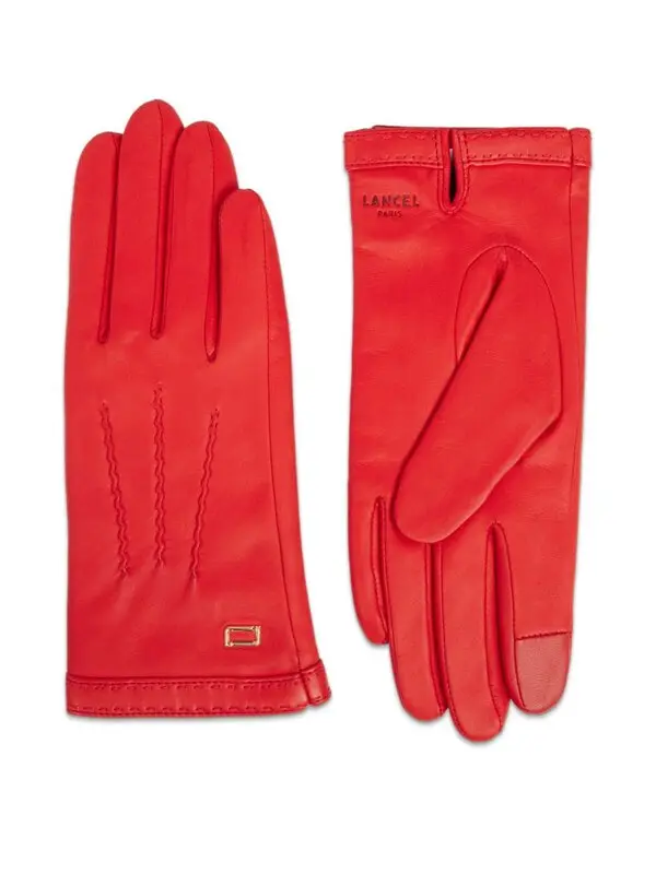 LANCEL Cashmere Gloves - Red