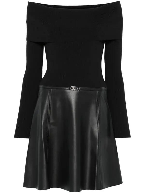 Liu Jo Panelled Mini Dress In Black - 9% Off | Editorialist