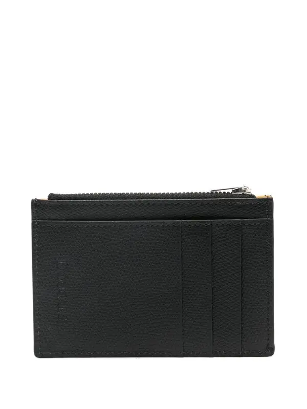 DOUCAL'S Leather Card Holder - Black