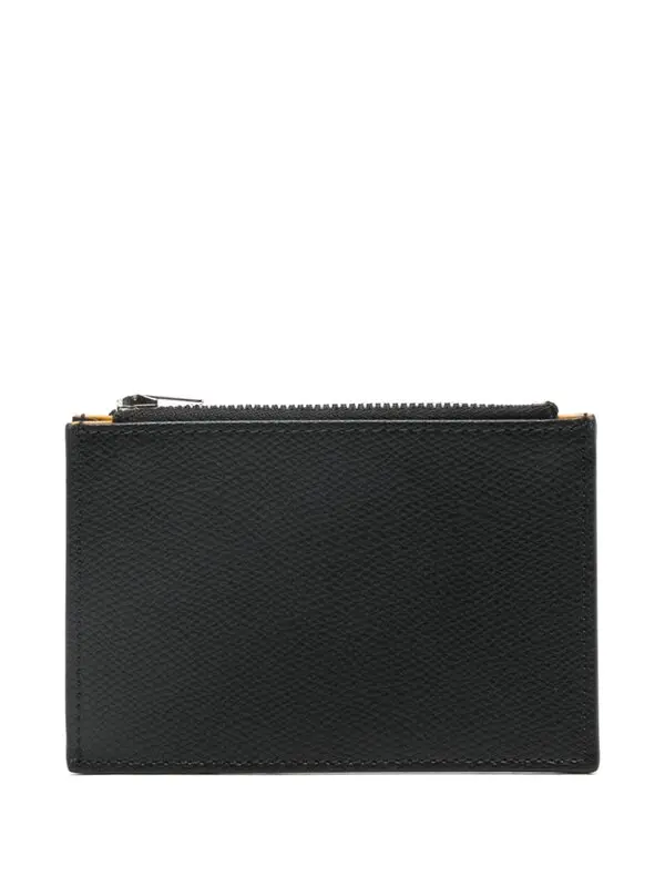 DOUCAL'S Leather Card Holder - Black