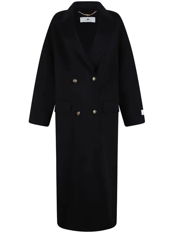 Elisabetta Franchi Double-breasted Wool Coat