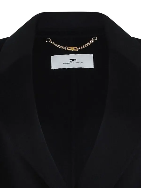 Elisabetta Franchi Double-breasted Wool Coat