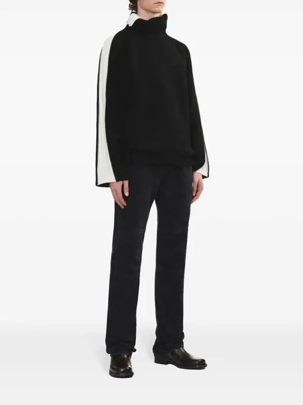 Helmut Lang Moto Worker Straight Leg Jeans