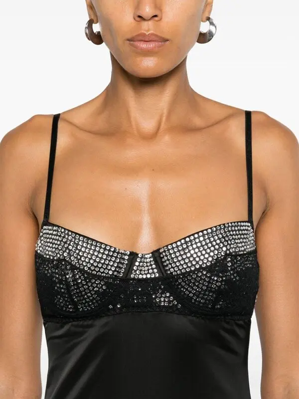 Oseree Crystal-embellished Tube Dress