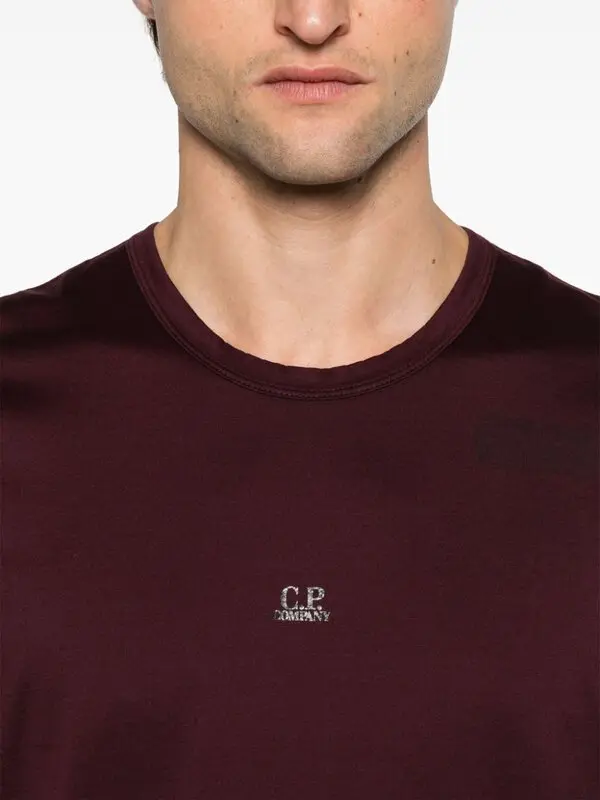 C.P. COMPANY Logo-print T-shirt - Purple