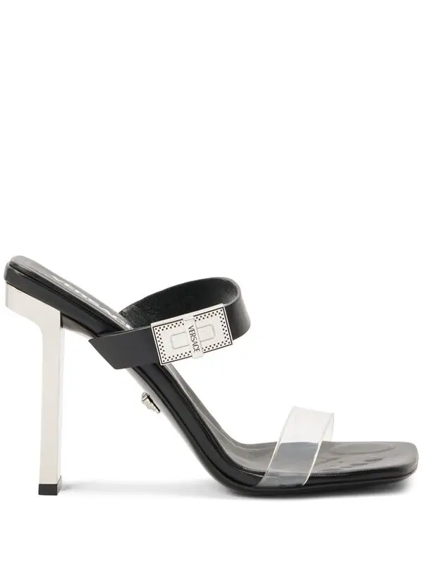 Versace Leather High Heel Sandals