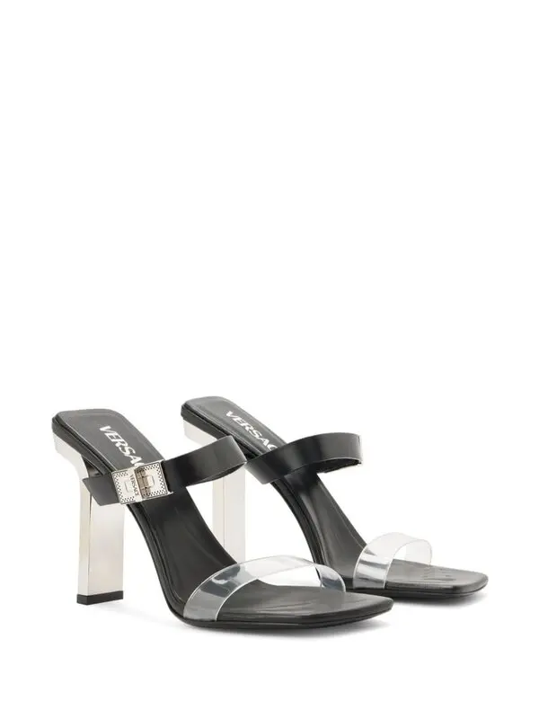 Versace Leather High Heel Sandals