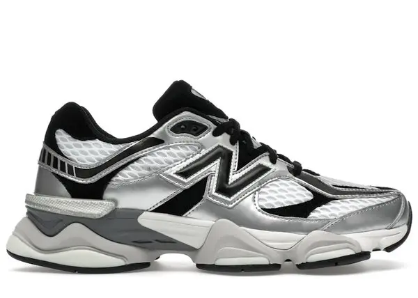 NEW BALANCE 9060 Shoe Palace Metallicin Sneakers - Silver/black